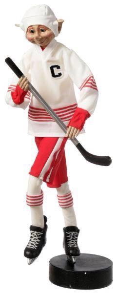 Lutin Hockey Rouge & Blanc Floridus elf – Lutins Coquins de Noel